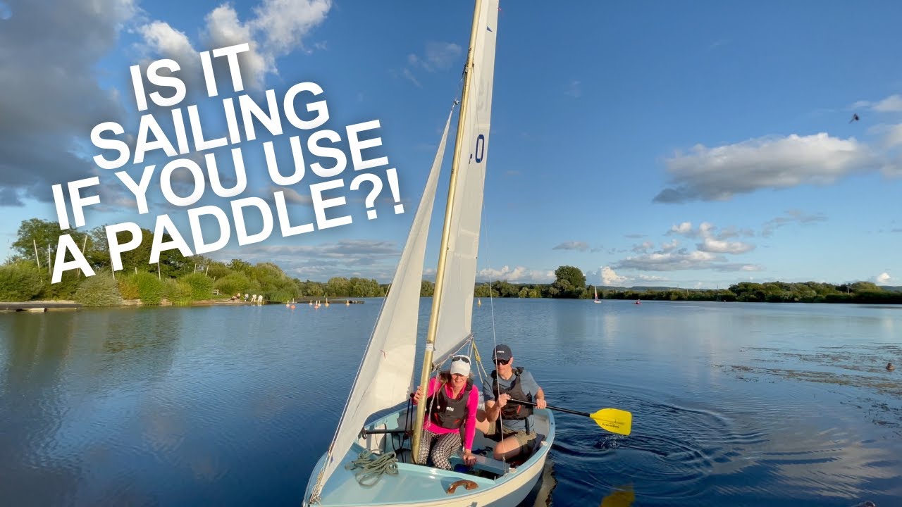Launch, TACK, Gybe & PADDLE! We sailed our GULL Dinghy for the FIRST ...