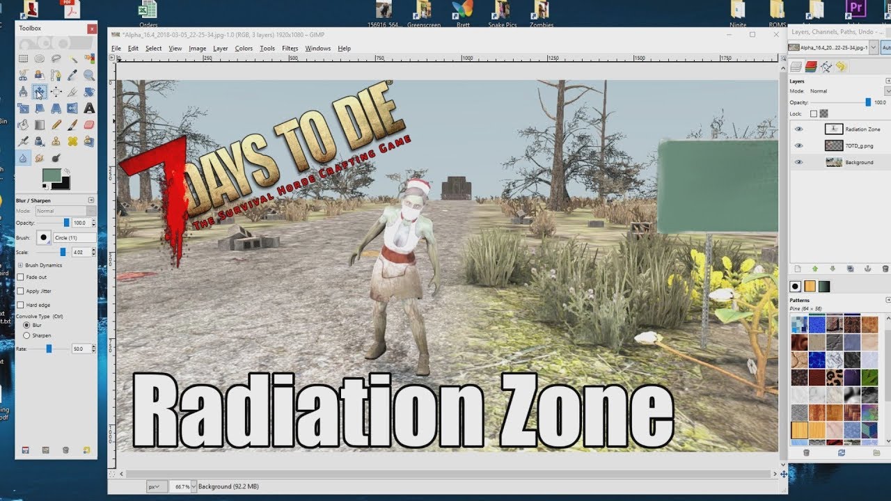 7 Days to Die - How I make Youtube Thumbnails - Creation and Editing ...