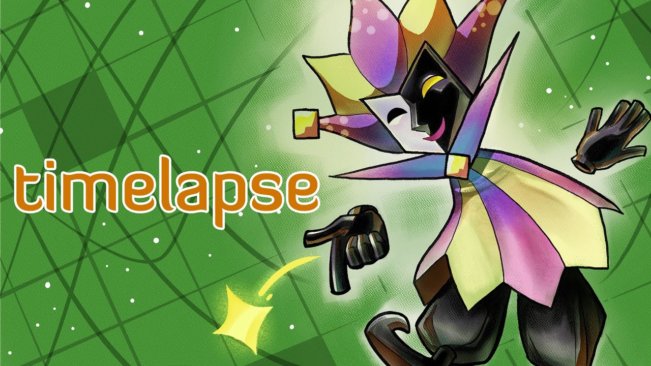 Dimentio drawing timelapse (Super Paper Mario) - YouTube