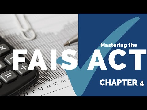 Chapter 4: Mastering The FAIS Act - Full breakdown - YouTube