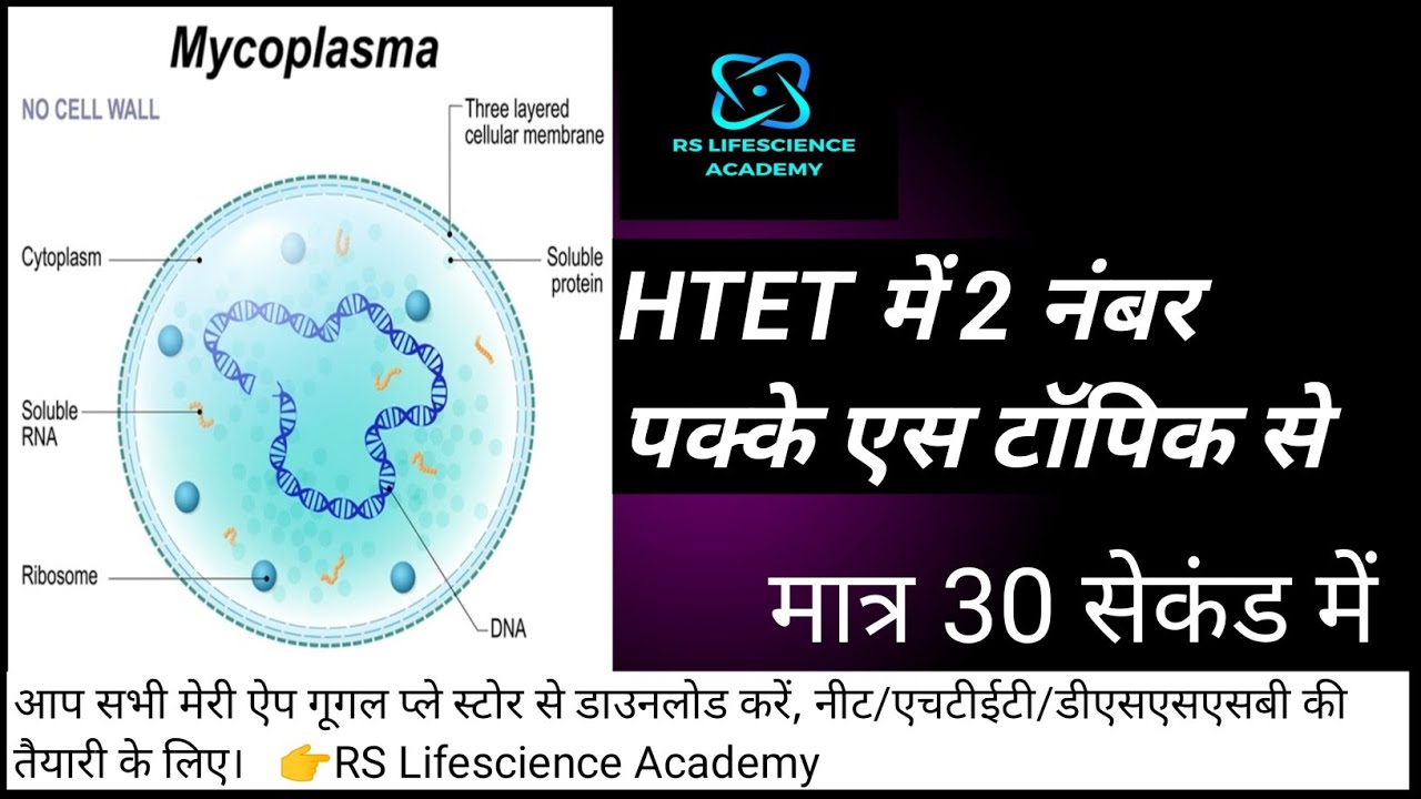 Mycoplasm kya hota h? mycoplasm structure or PPLO? #shorts #neet # ...