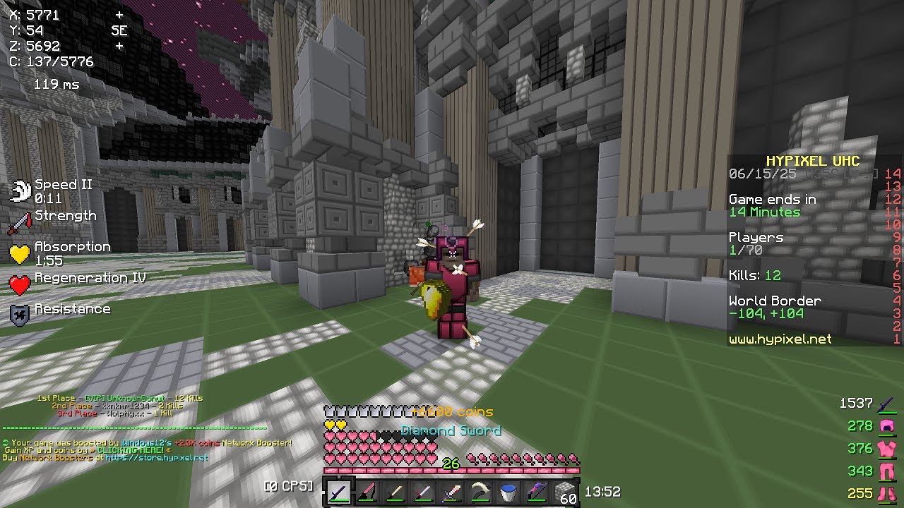 HYPIXEL UHC // GROMY UHCA - YouTube