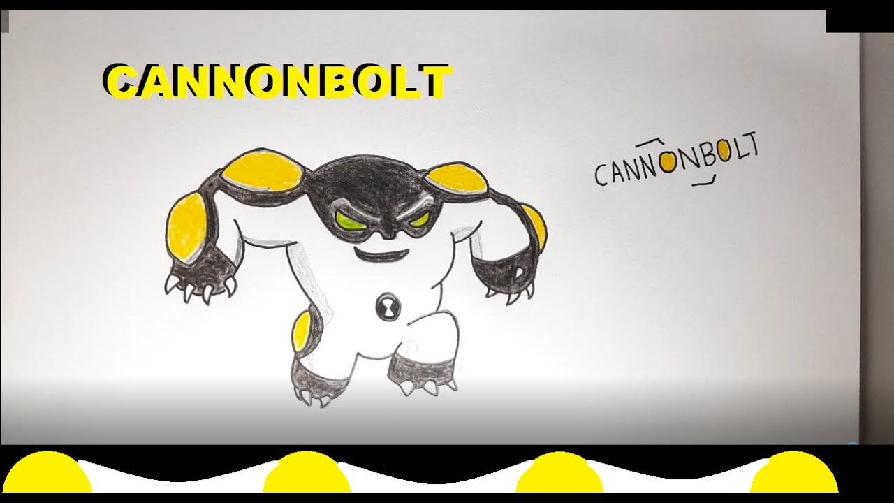 DRAWING BEN 10 REBOOT CANNONBOLT!! - YouTube