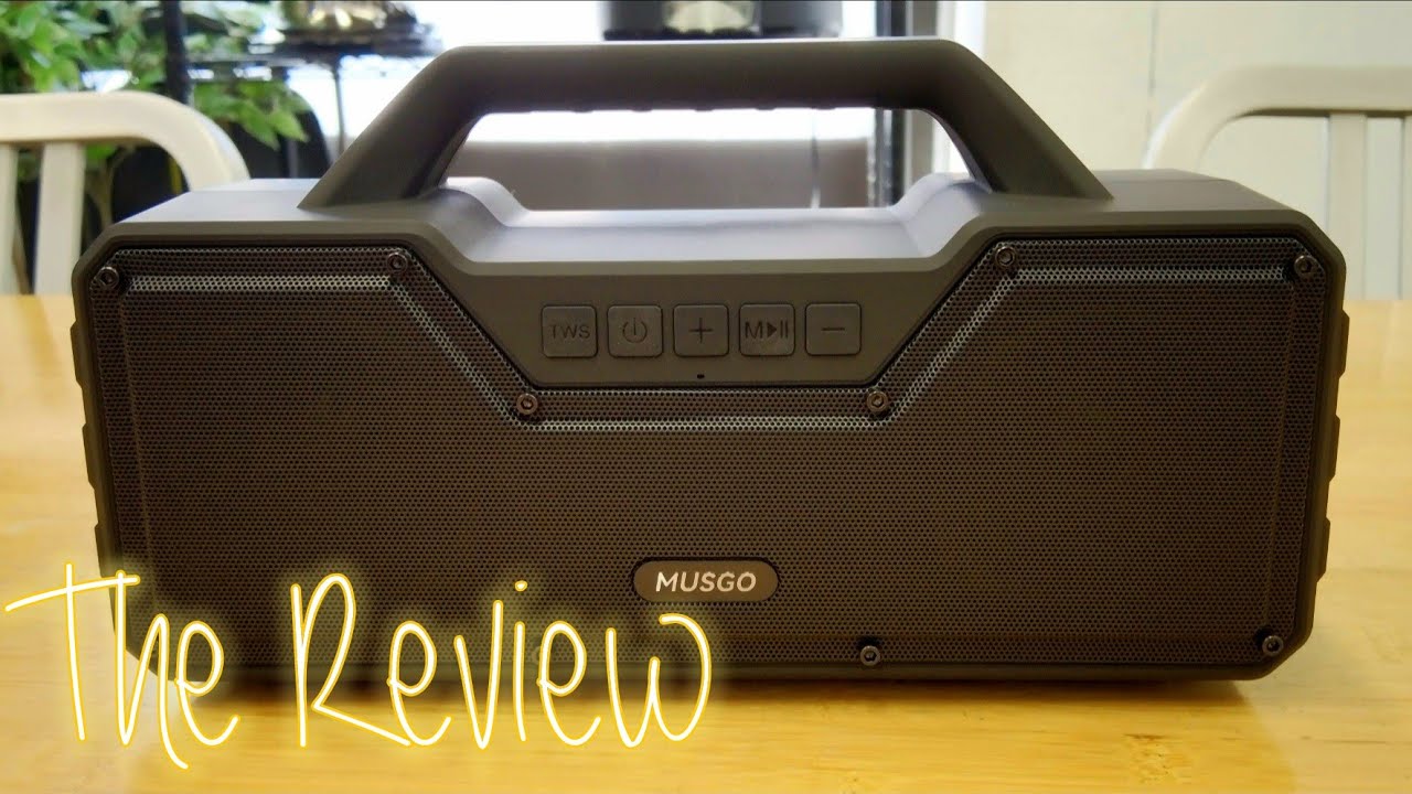 MUSGO Portable Bluetooth Speaker - The Review - YouTube
