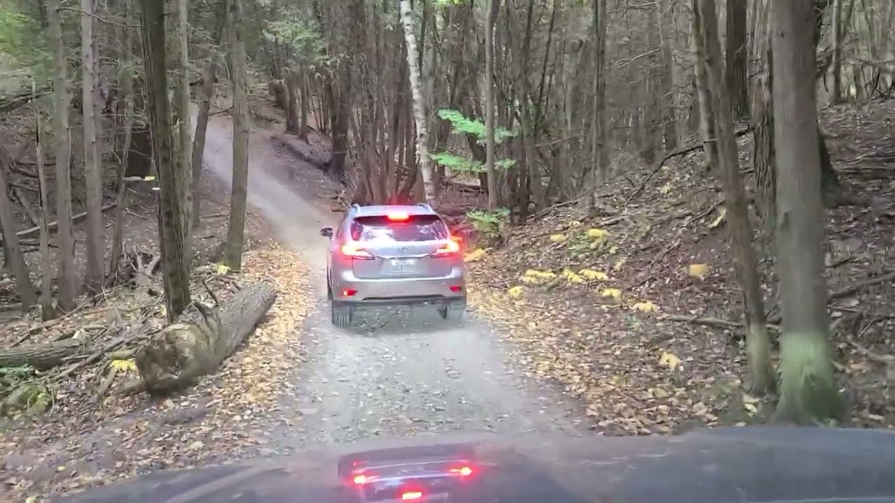Ford Ranger Follows Lexus RX350 Off-Road - Mono Trails Fall Colour ...