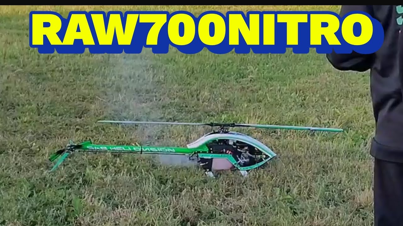 ラジコンヘリ RAW 700 Nitro pilot Narisawa - YouTube