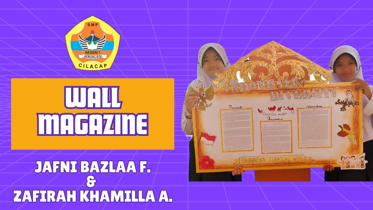 CEF24 - English Wall Magazine Contest - SMP NEGERI 1 Jeruklegi - YouTube