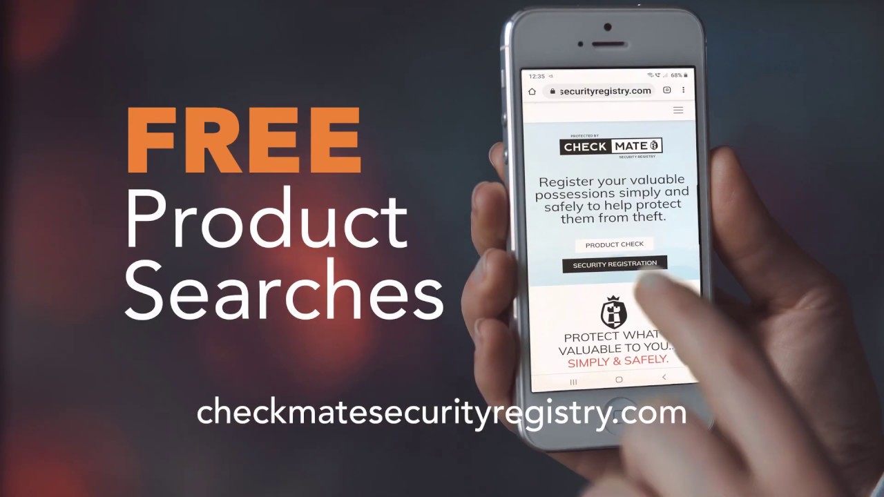 Protect your phone with Checkmate Security Registry - YouTube