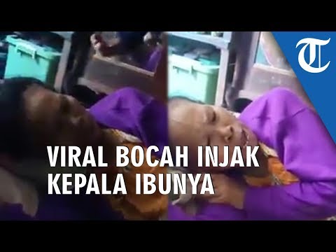 Viral Video Anak Tendang Kepala Ibunya yang Sedang Sakit 'Ojo Mbug Tutuk'
