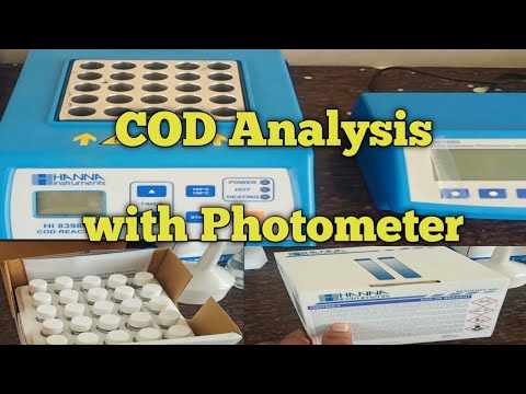 cod analysis with photometer, Hanna photometer, cod analysis procedure ...