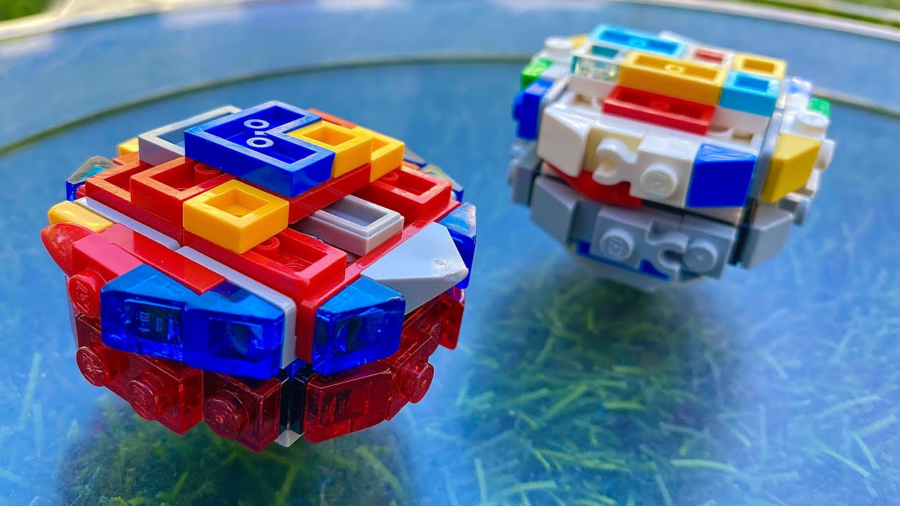 LEGO XIPHOID XCALIBUR 𝓥𝓢 GATLING DRAGON | Lego Beyblade Battles - YouTube