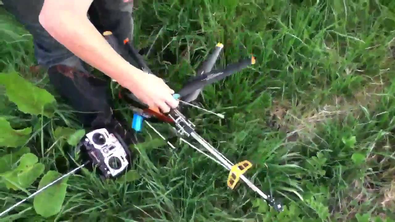 RC Heli Crash - YouTube