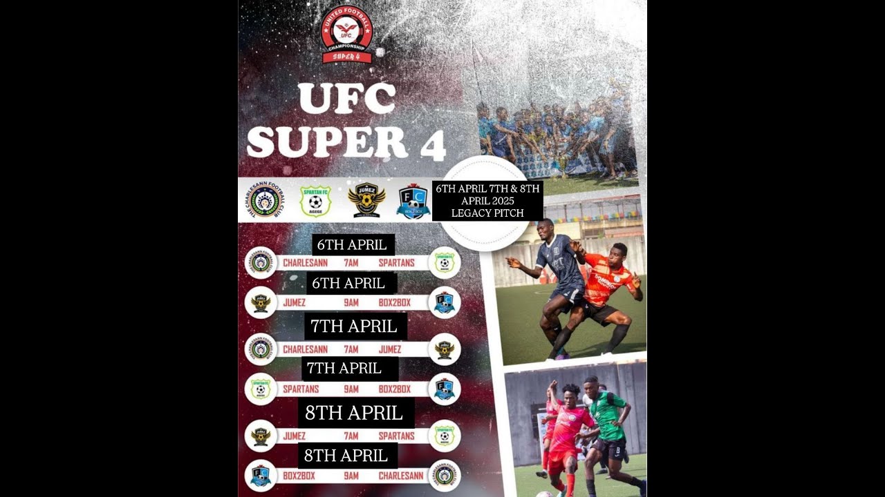 The Charlesann FC VS Spartan FC || United Football Championship Super 4 ...