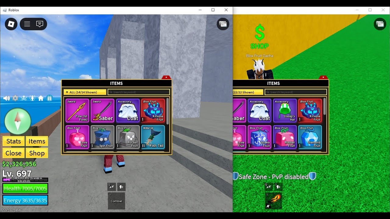 Blox fruit random trái ác quỷ ,tôi đã random ra Kitsune..... - YouTube