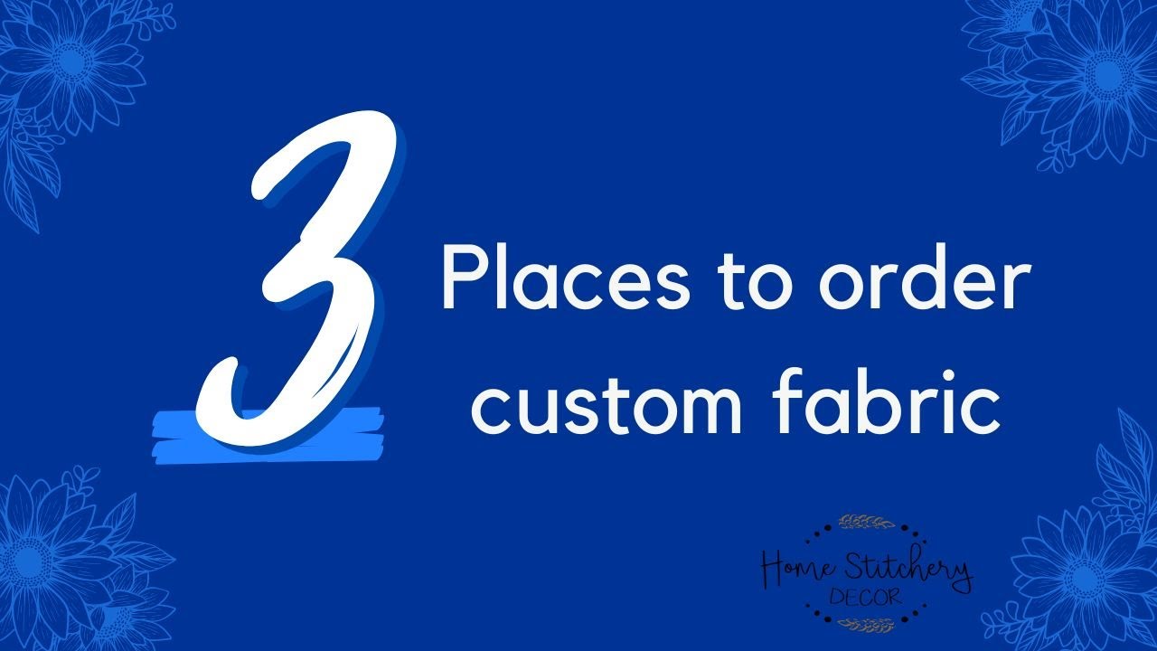 3 Places to Order Custom Fabric. Create your own fabric designs today ...