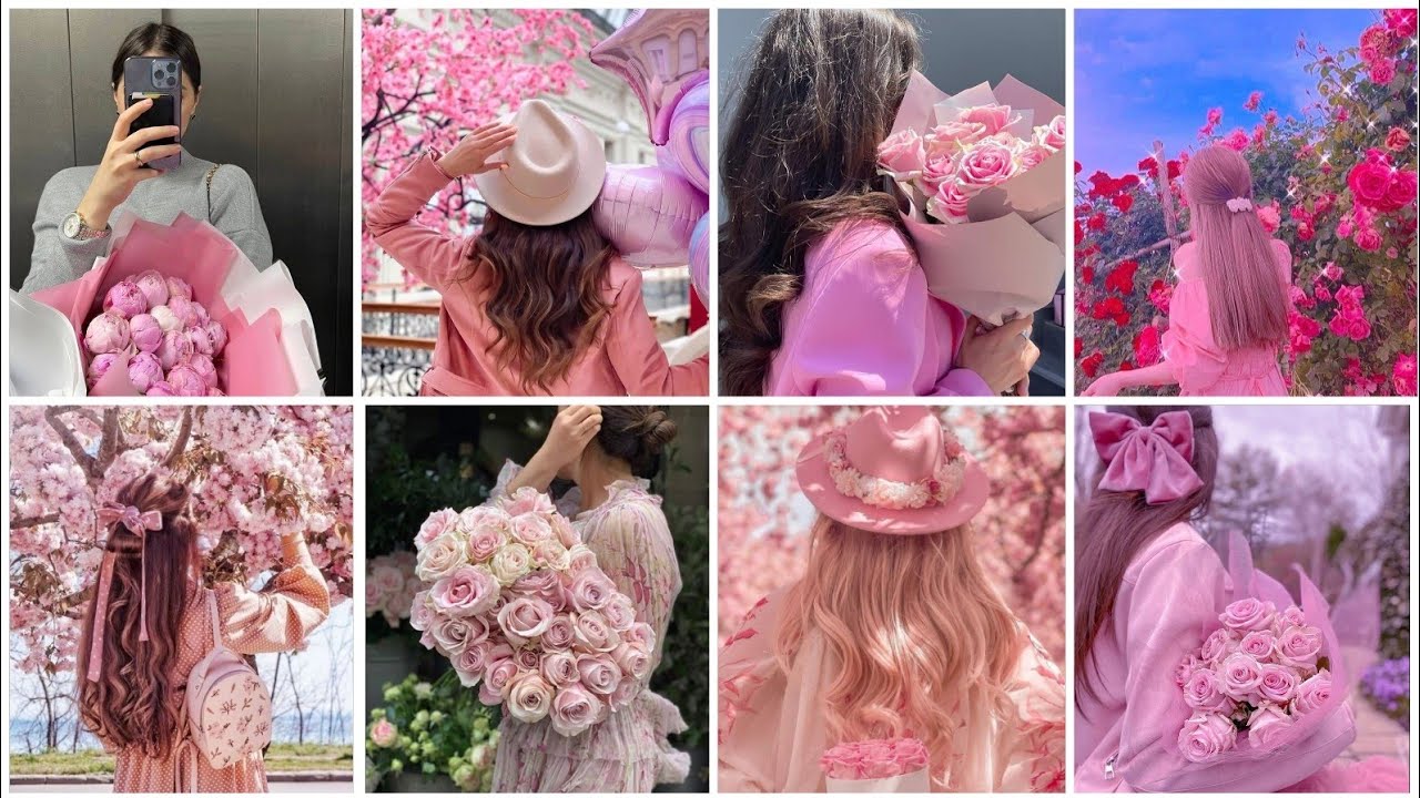 Amazing girls photography with beautiful flowers🌺 latest dpz collection ...