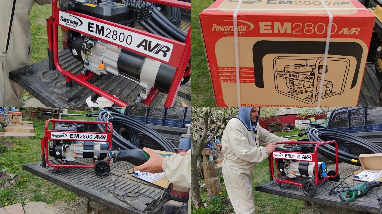 O nouă achiziție! Generator Powermate EM 2800 AVR - YouTube