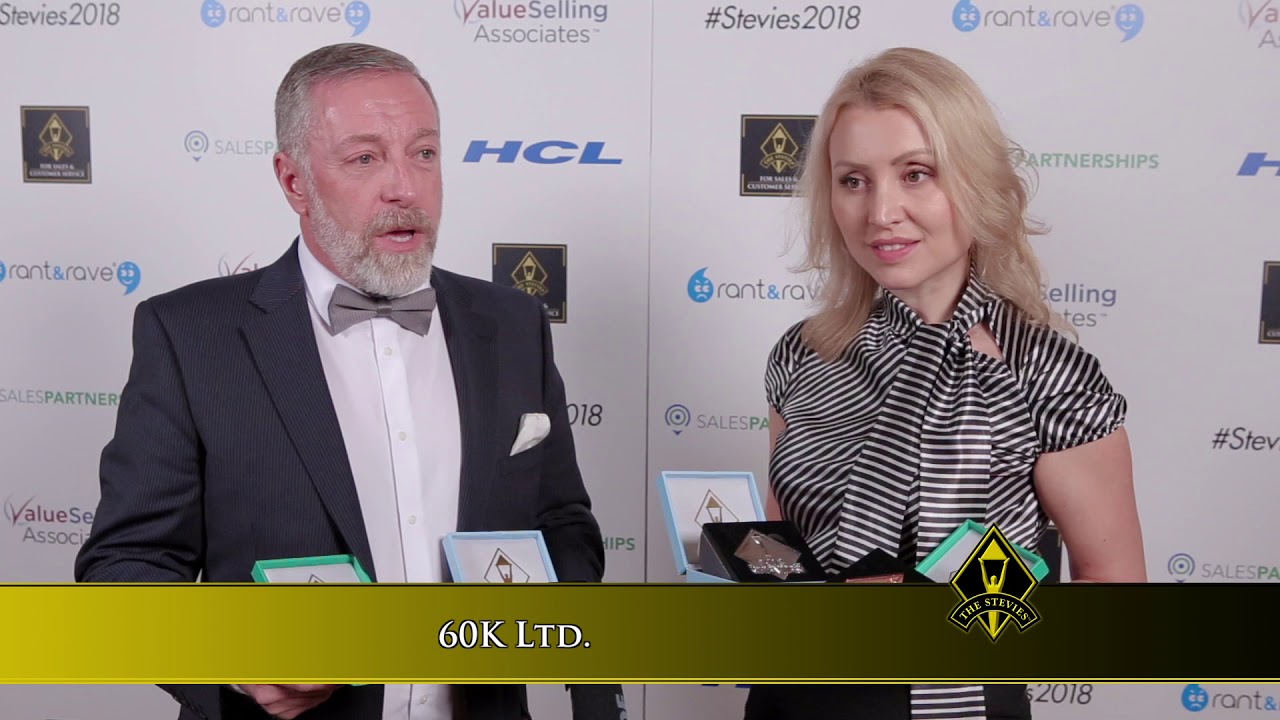 60K Ltd Wins A Stevie Award In The 2018 Stevie Awards For Sales 60k-ltd-wins-a-stevie-award-in-the-2018-stevie-awards-for-sales