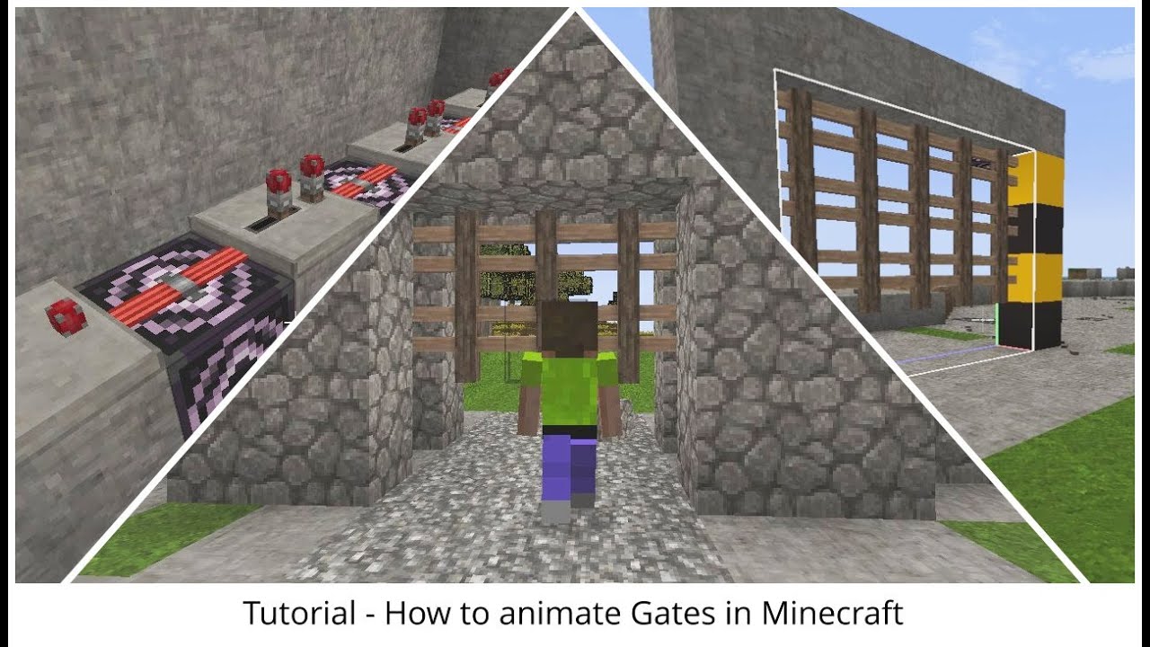 Tutorial - How to create Animated Gates on Minecraft using structure ...