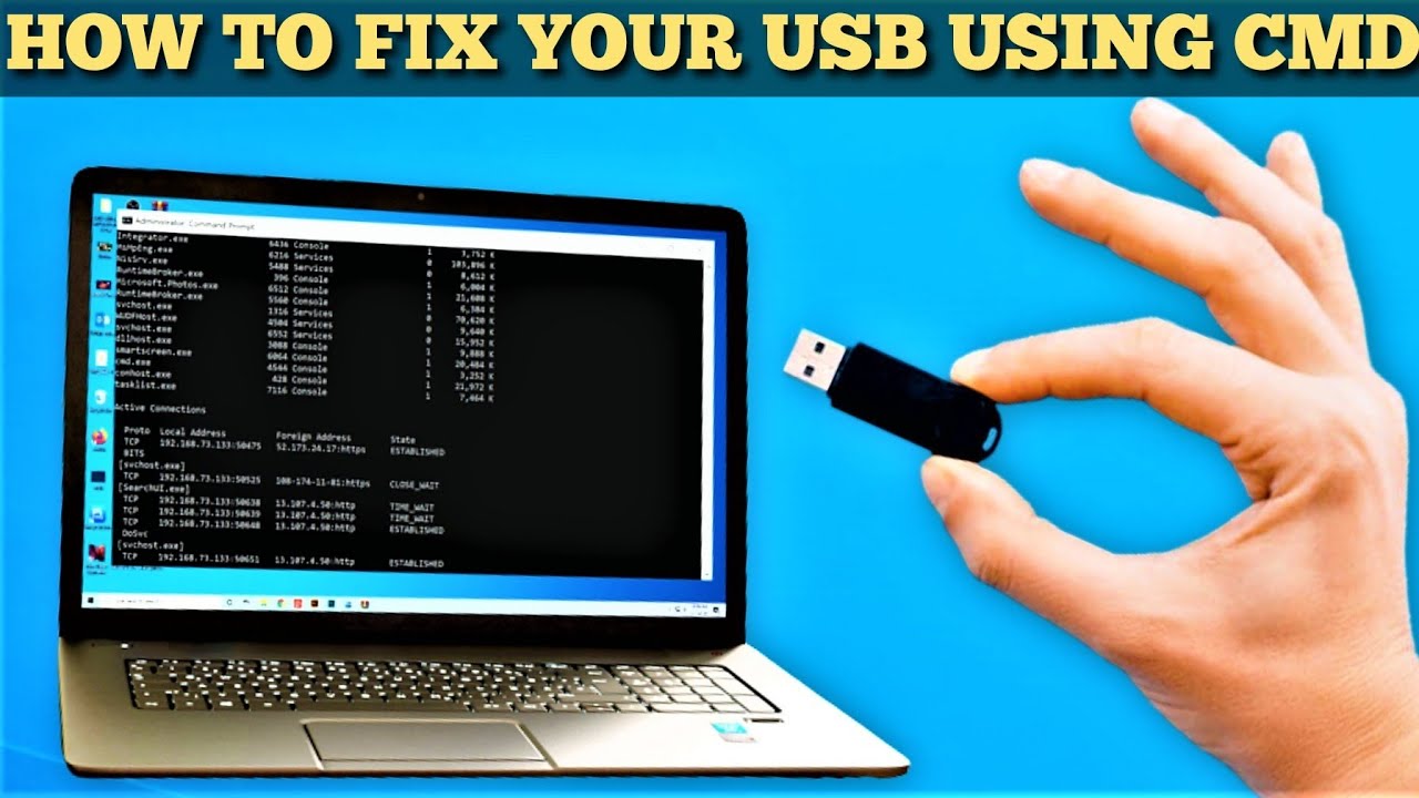 How to Format a USB flash drive Using the Command Prompt CMD 2022 Guide ...