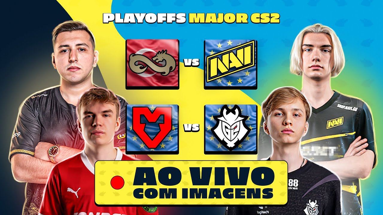 AO VIVO E COM IMAGENS PGL CS2 Major Copenhagen 2024 PLAYOFFS - NAVI VS ...