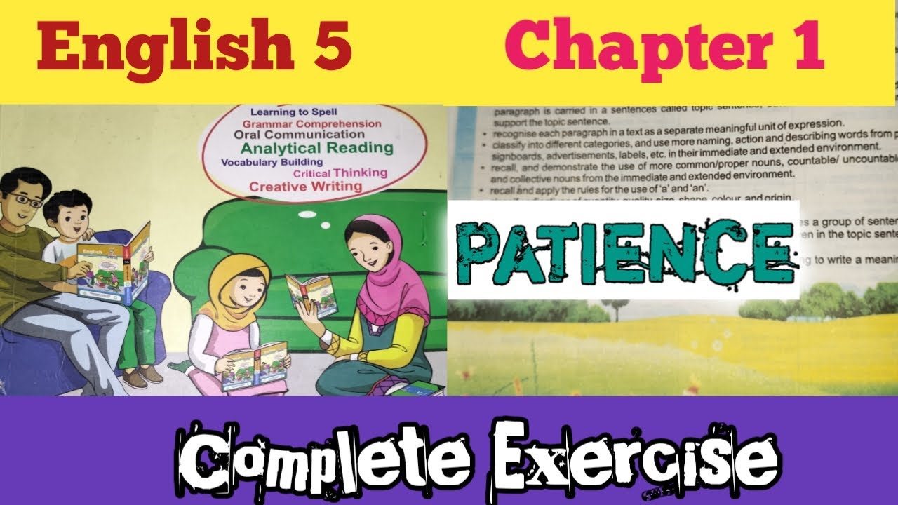 Class 5 English Chapter 1/Patience/Complete Exercise/Class 5 English ...