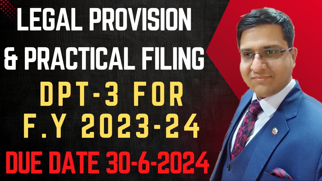 How to File DPT 3 | Legal Provision & Practical Filing Easy Step-By ...