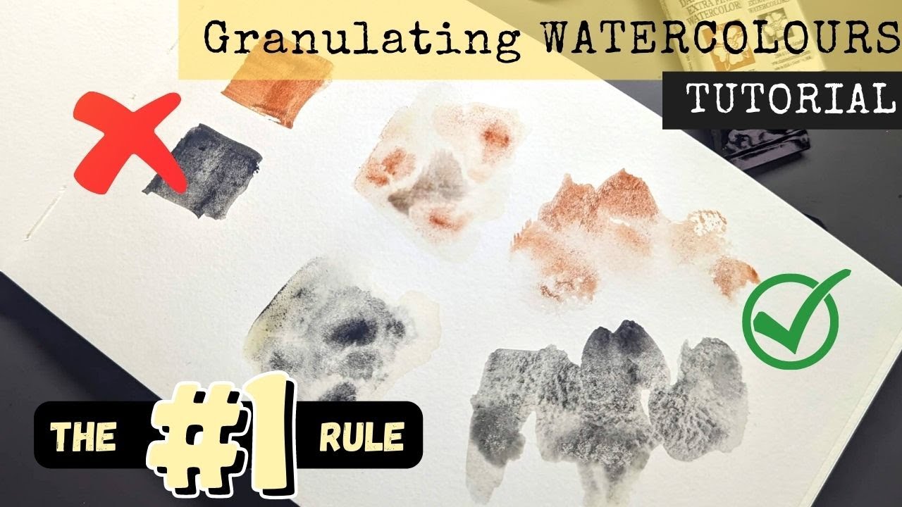 How to Use Granulating Watercolours - The NUMBER ONE tip! - YouTube