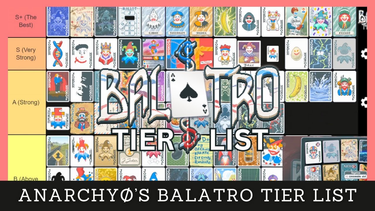 AnarchyØ's Balatro Joker Tier List - YouTube