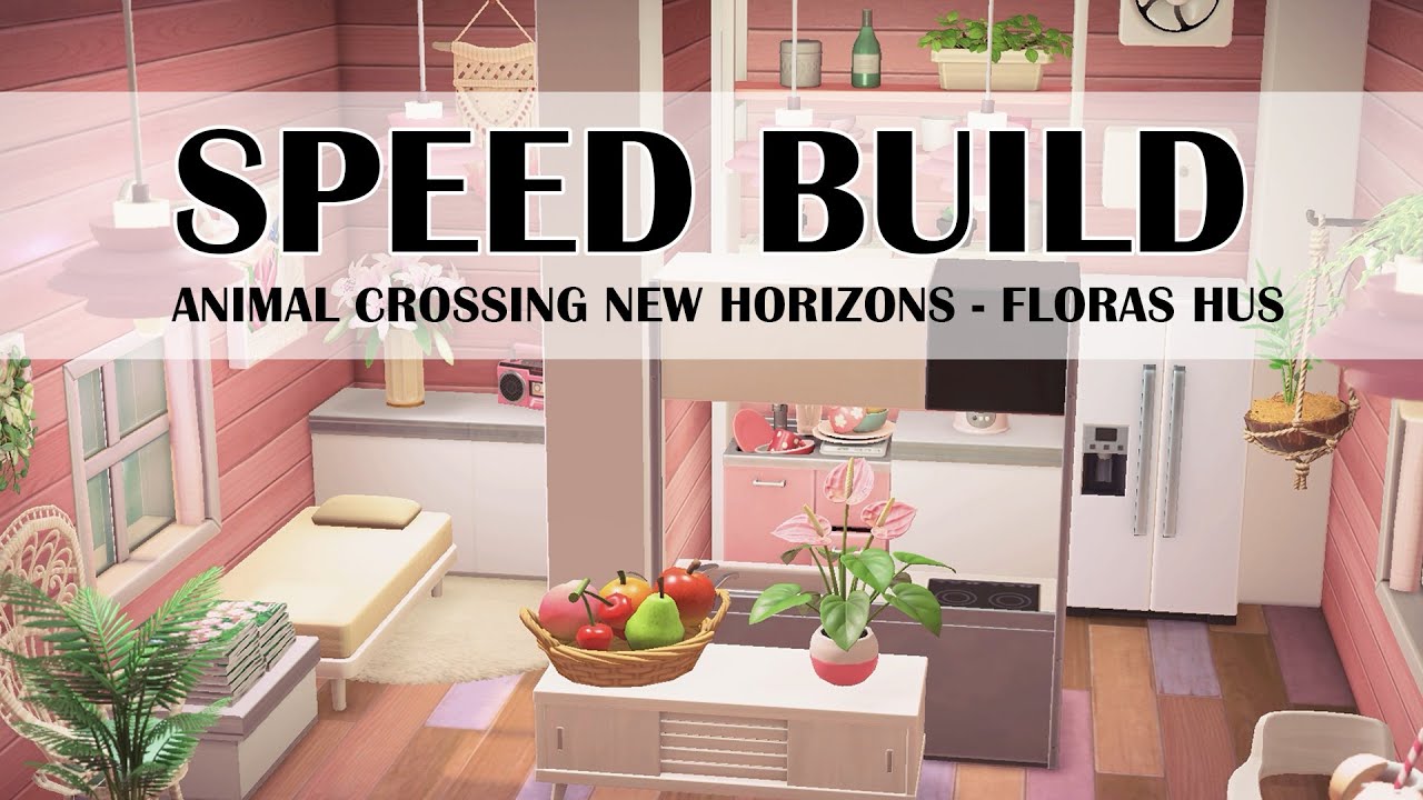 Animal Crossing New Horizons speed build - Floras hus - YouTube