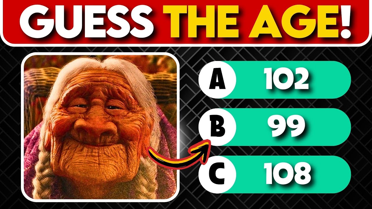 Disney Character Age Quiz: Guess 36 Disney Characters Age's 🏰👑 Guess ...