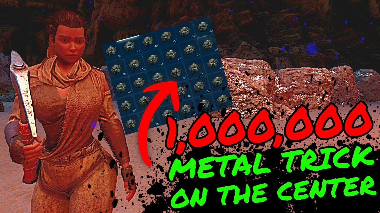 How To Get MILLIONS of METAL on The CENTER in Ark Survival Ascended ...