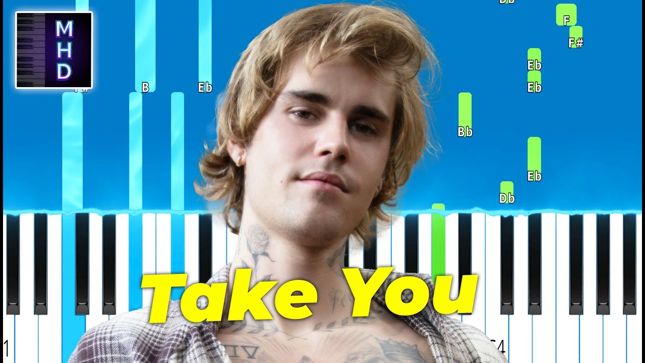 Justin Bieber - Take You - Piano Tutorial - YouTube