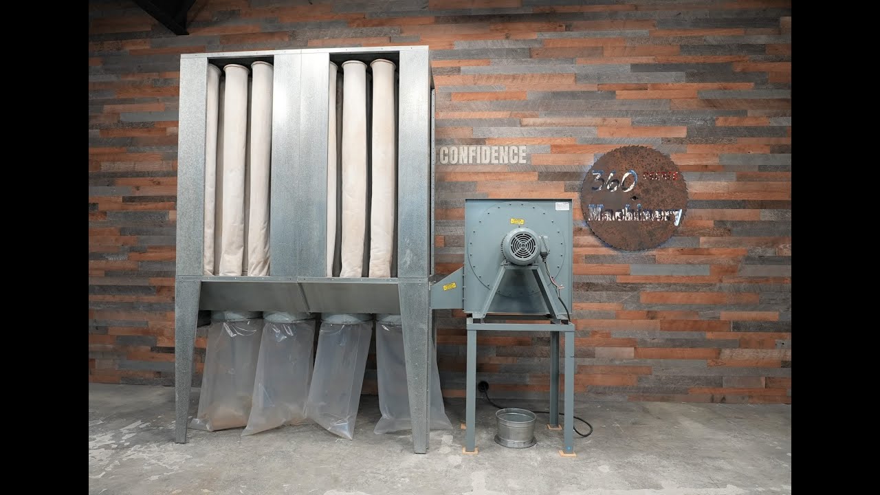 Disa NFP-2A 15 HP/5,000 CFM Dust Collector - YouTube
