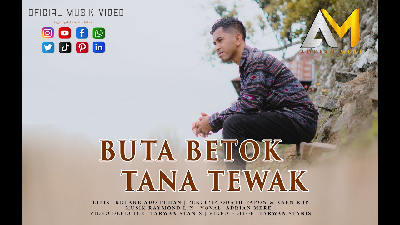 BUTA BETOK TANA TEWAK | ADRIAN MERE (Official MusikVideo) - YouTube
