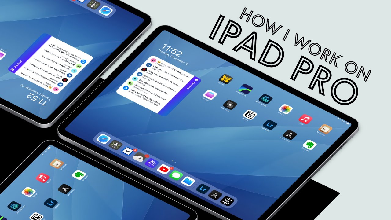How I get all my work done on an iPad Pro - YouTube