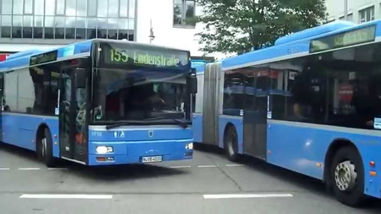 Germany Buses in Munich HD 2014 - YouTube