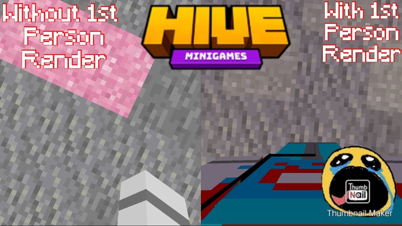 First Person Render Experience On The Hive |Minecraft:Pocket Edition ...