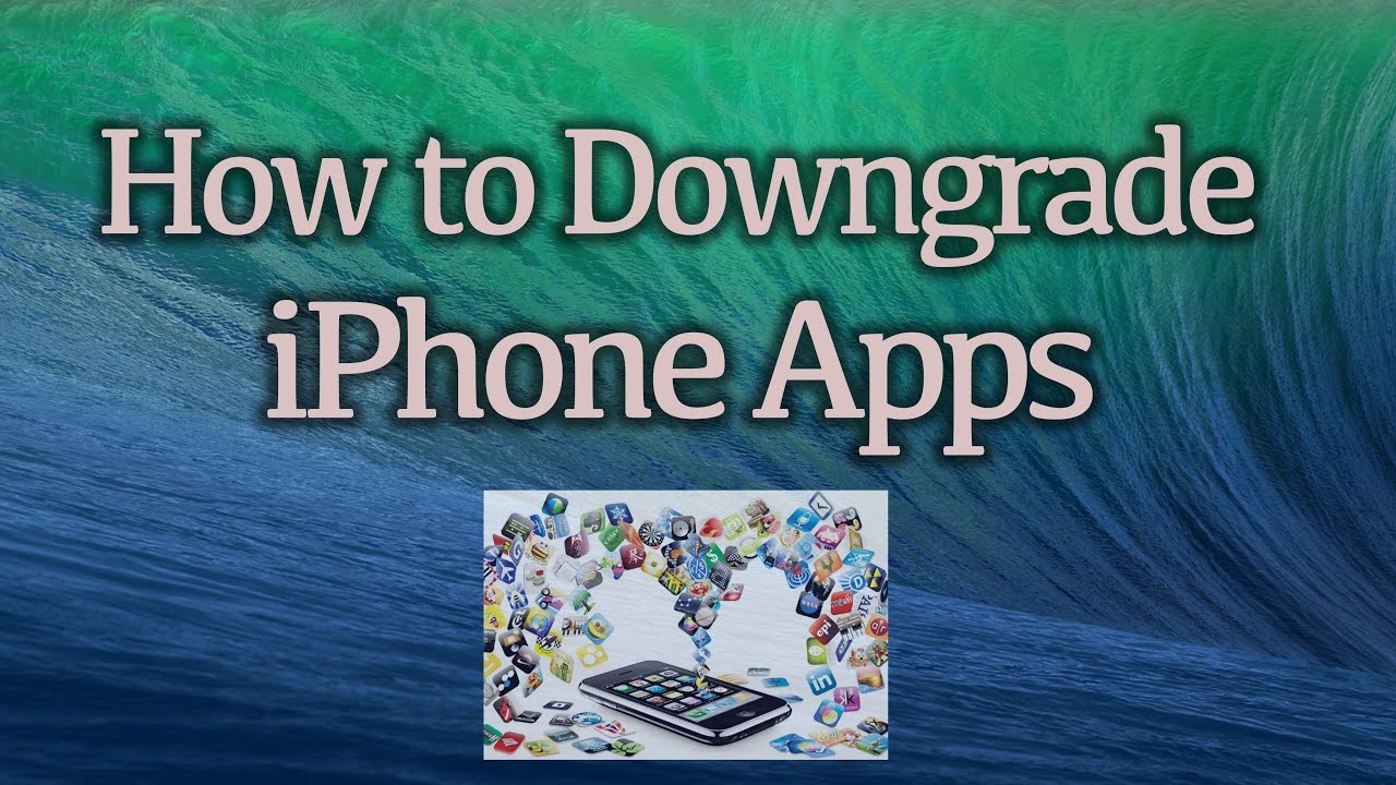 how to downgrade iPhone app version - YouTube