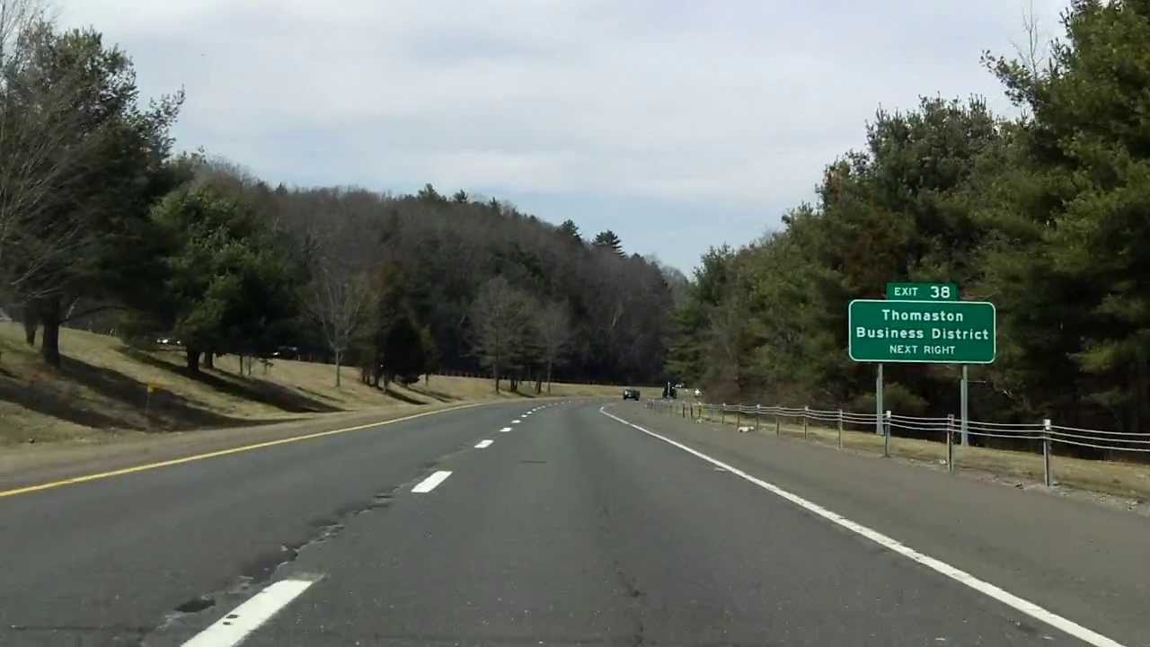 CT 8 (Exits 33 to 39) northbound - YouTube