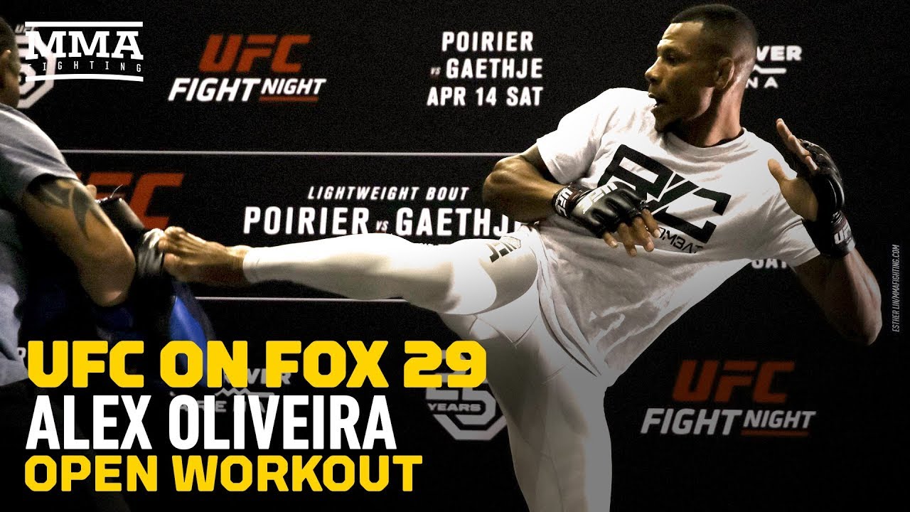 UFC on FOX 29: Alex Oliveira Open Workout Highlights - MMA Fighting ...