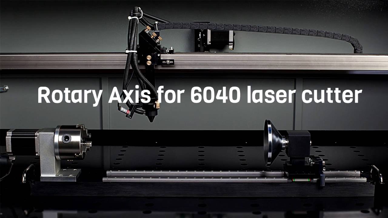 Rotary Engraving Attachment for Laser Engraving of Round Objects - YouTube