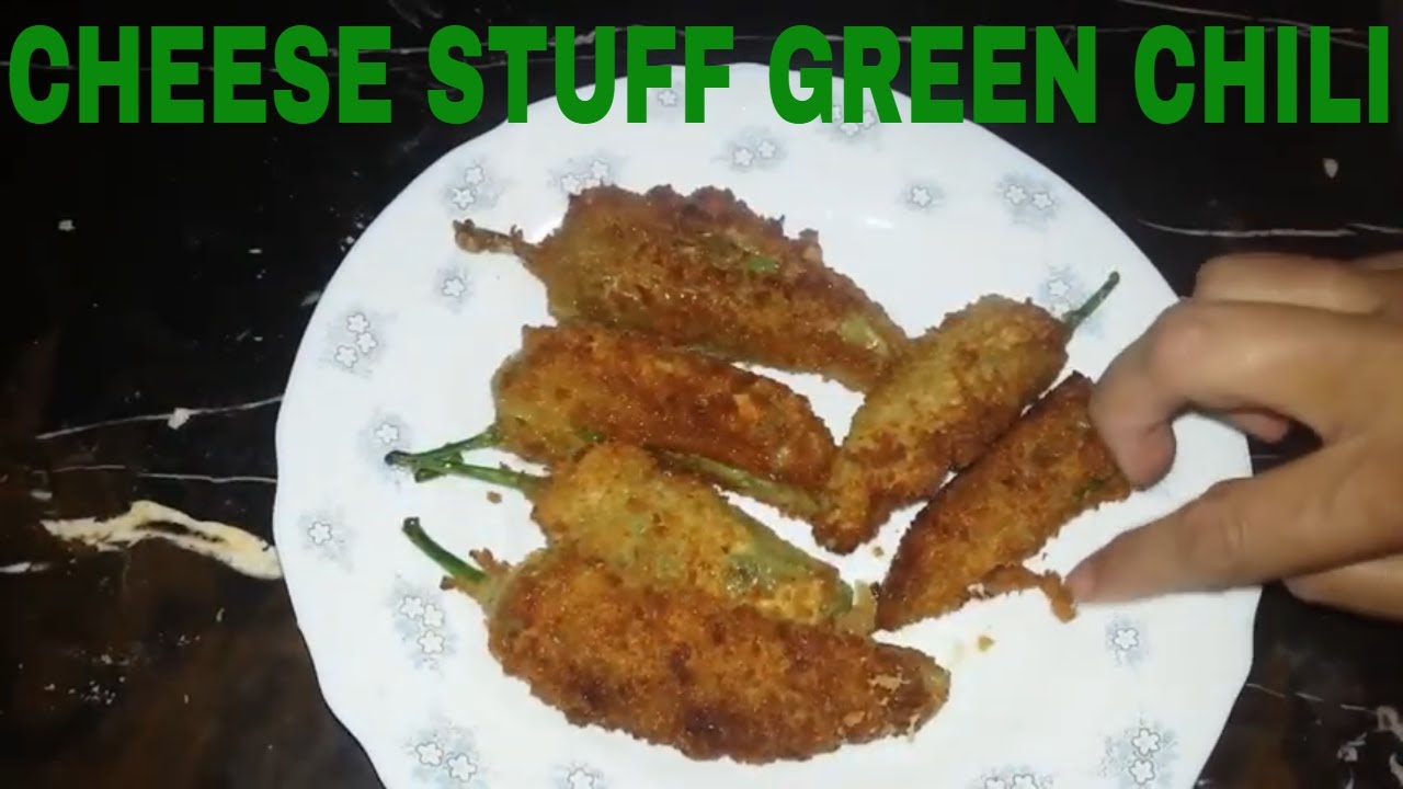 Stuffed Green Chilies | How to make Stuffed Green Peppers | C 4 Cooking ...