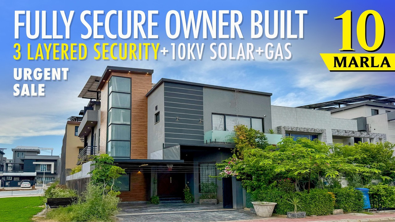 Unique Design 10 Marla Fully Secure Owner Built House with Solar & Gas ...