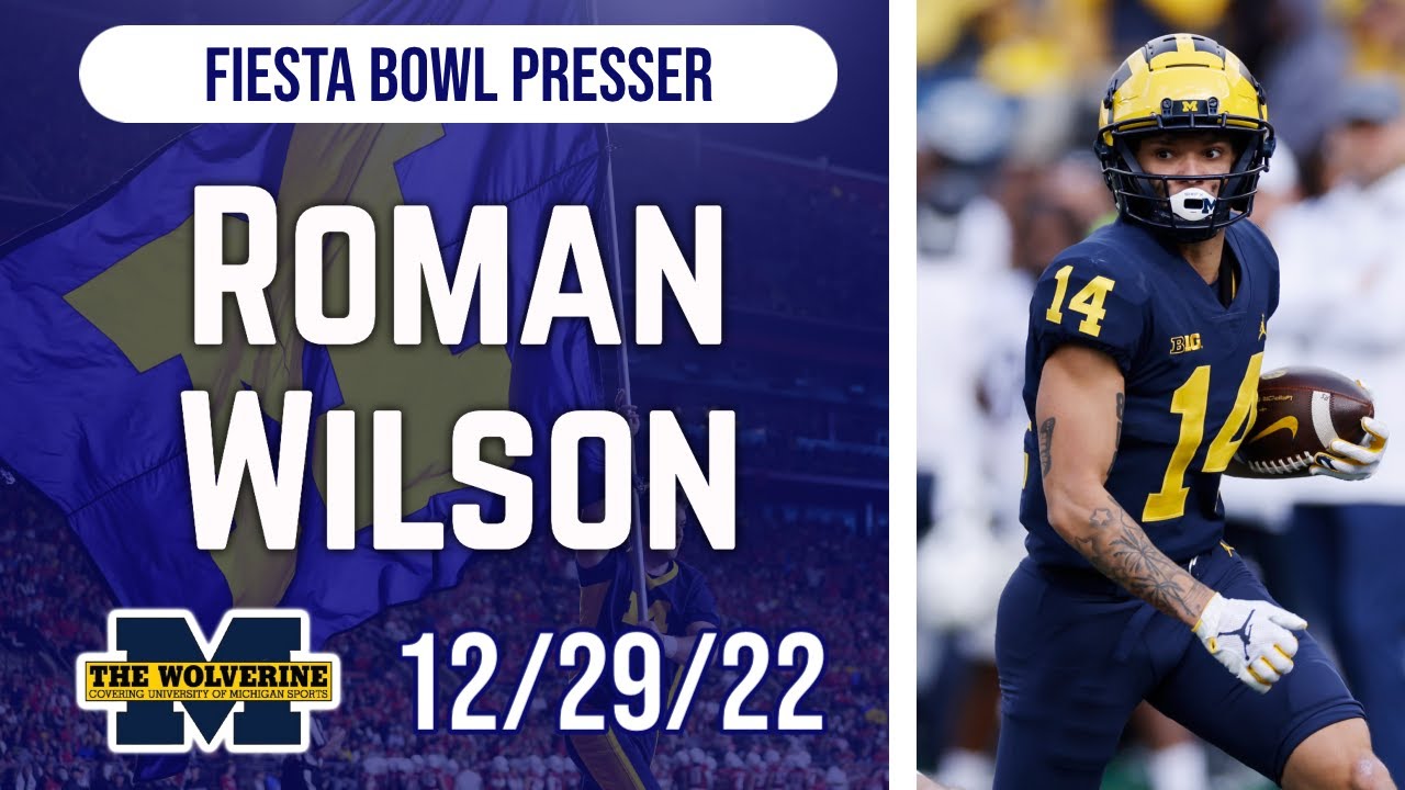 Roman Wilson On His Vlog, Fiesta Bowl, More | Michigan Football CFP | # ...