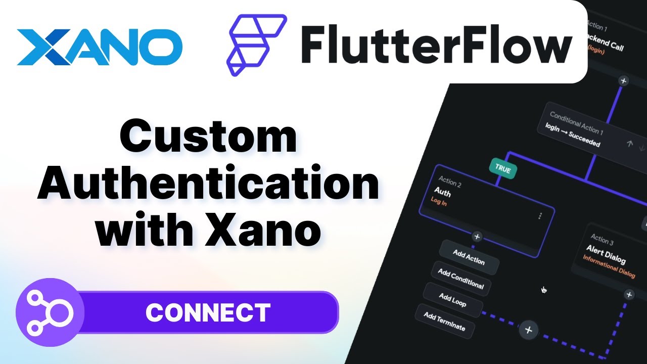 Flutterflow Custom Authentication With Xano Youtube 6439