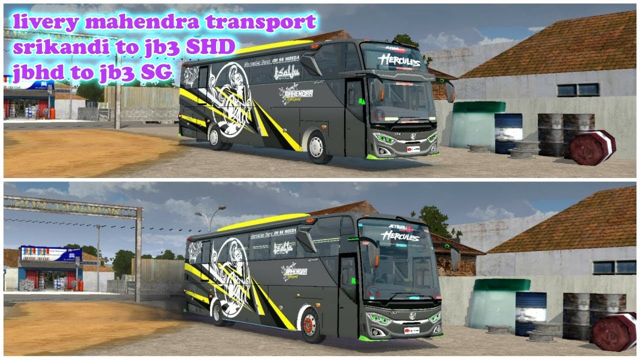 livery mahendra transport jbhd ori rombak jb3 single glass ! srikandi ...