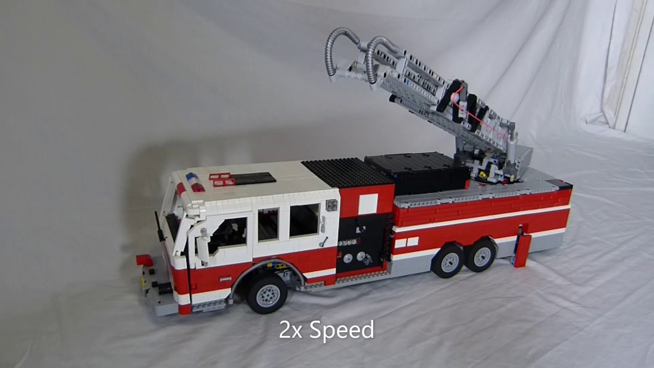 RC LEGO Technic Fire Truck - YouTube