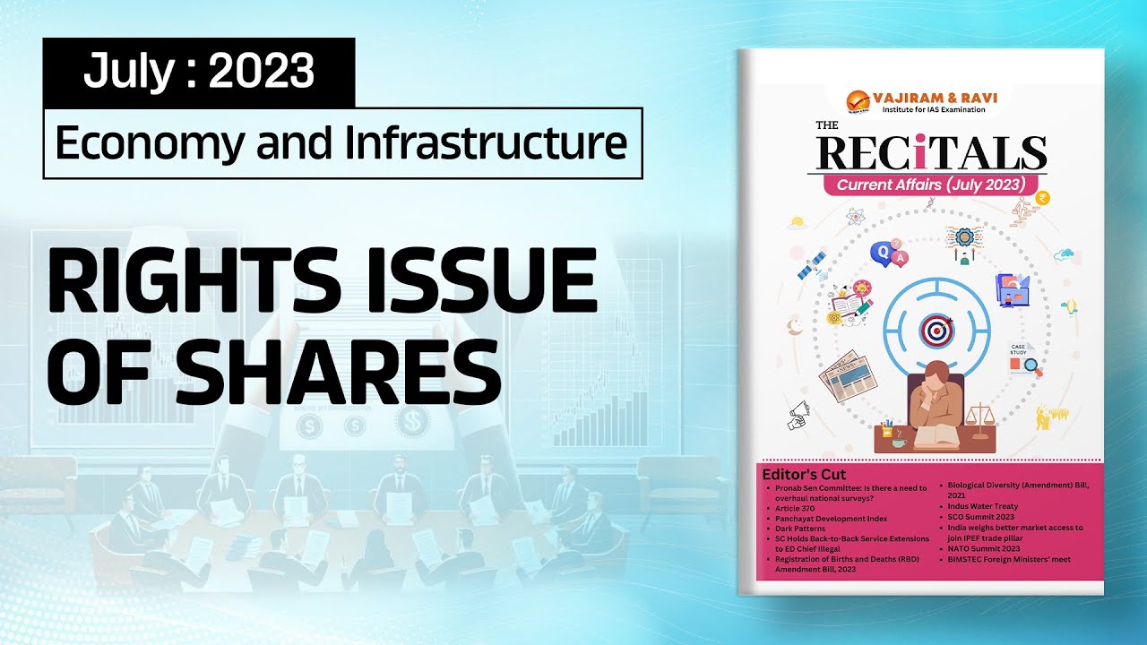 Right Issue of Shares: Meaning, Types & Issues | Recitals Current ...