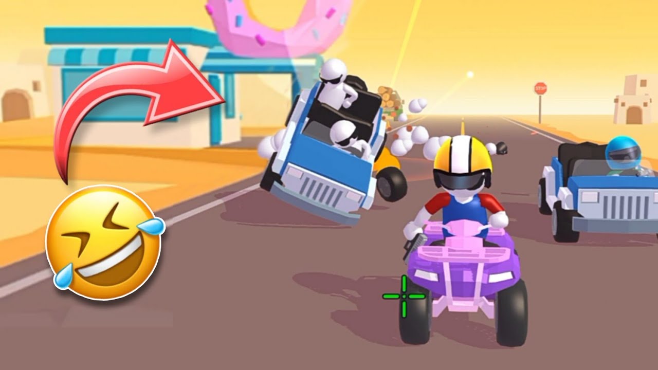 Rage Road Gameplay (Android, iOS) | Rage Road Car Shooting Game - YouTube